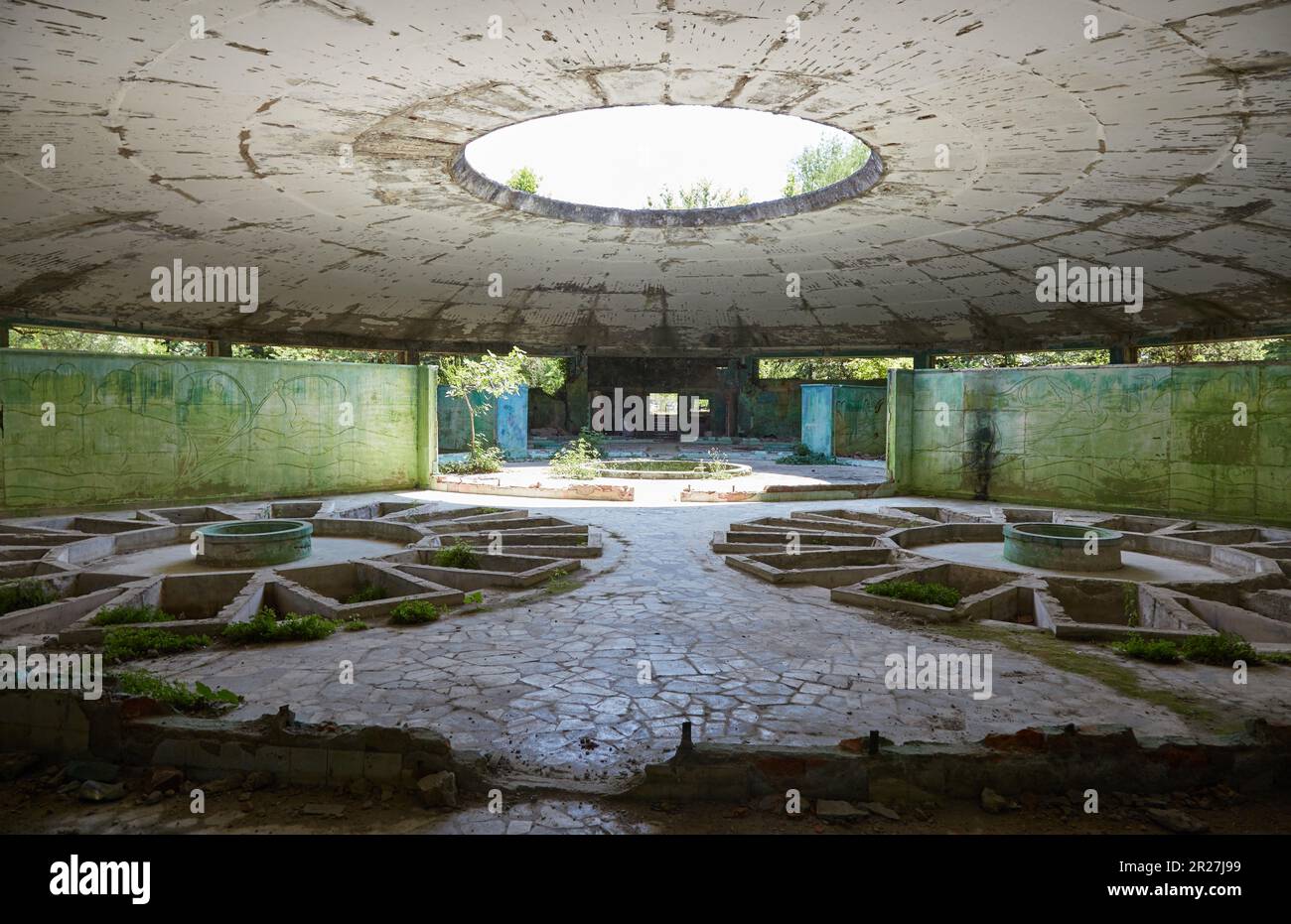 The former Soviet spa town of Tskaltubo in Georgia is now in ruins, and ...