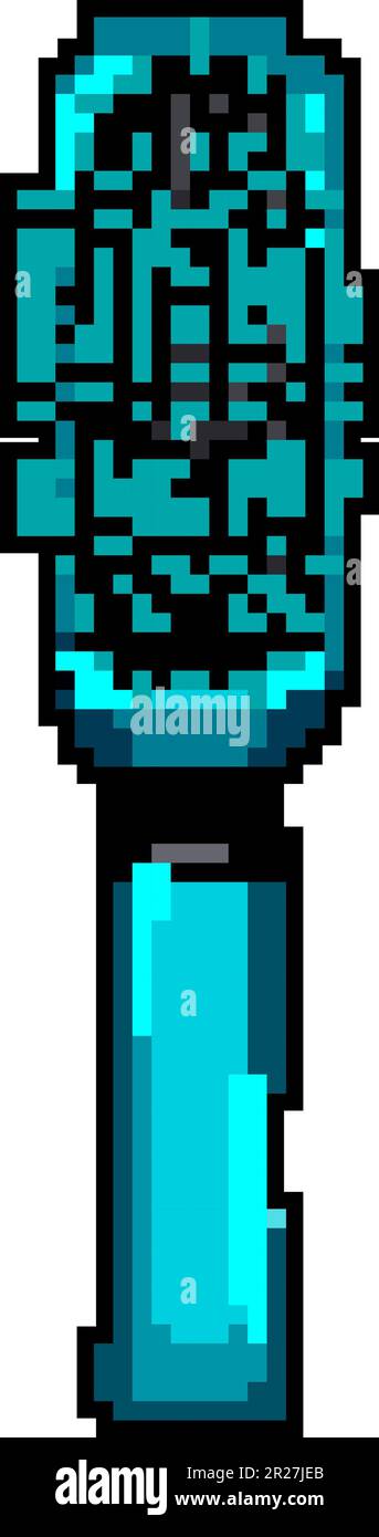 fashion hair brush game pixel art vector illustration Stock Vector ...