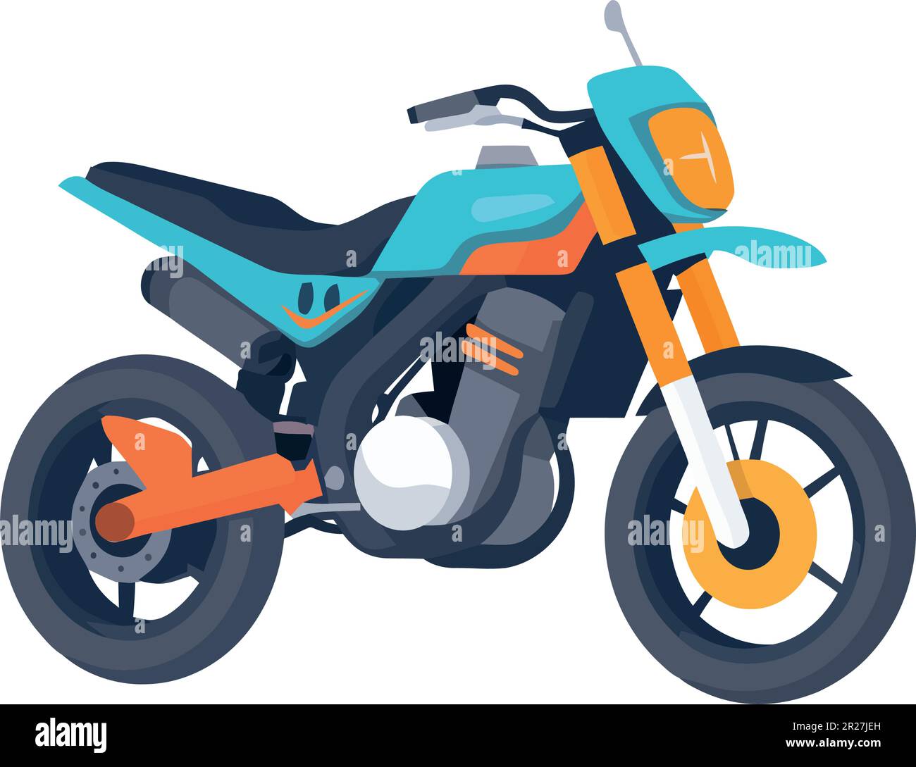 motorcycle on white background Stock Vector Image & Art - Alamy