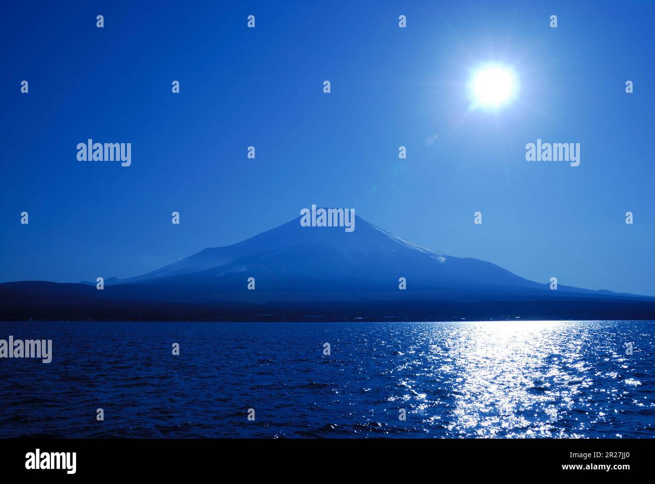 Sun and Mount Fuji Stock Photo - Alamy