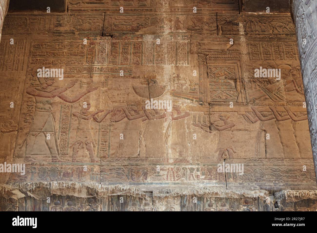The Temple of Esna in Middle Egypt, dedicated to the creator god Khnum ...