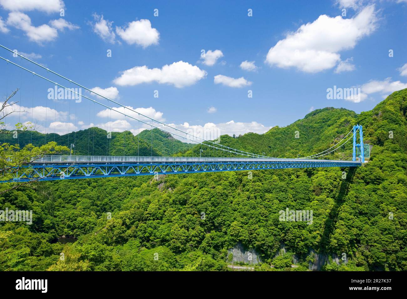Ryujin ?tsuri Bashi suspension bridge Stock Photo - Alamy