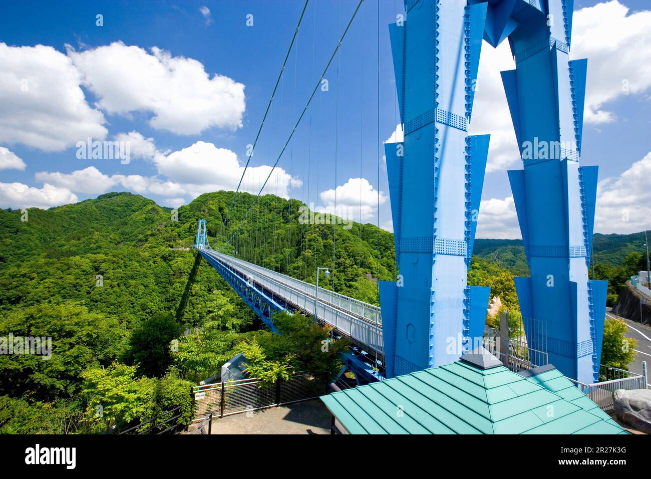 Ryujin ?tsuri Bashi suspension bridge Stock Photo - Alamy