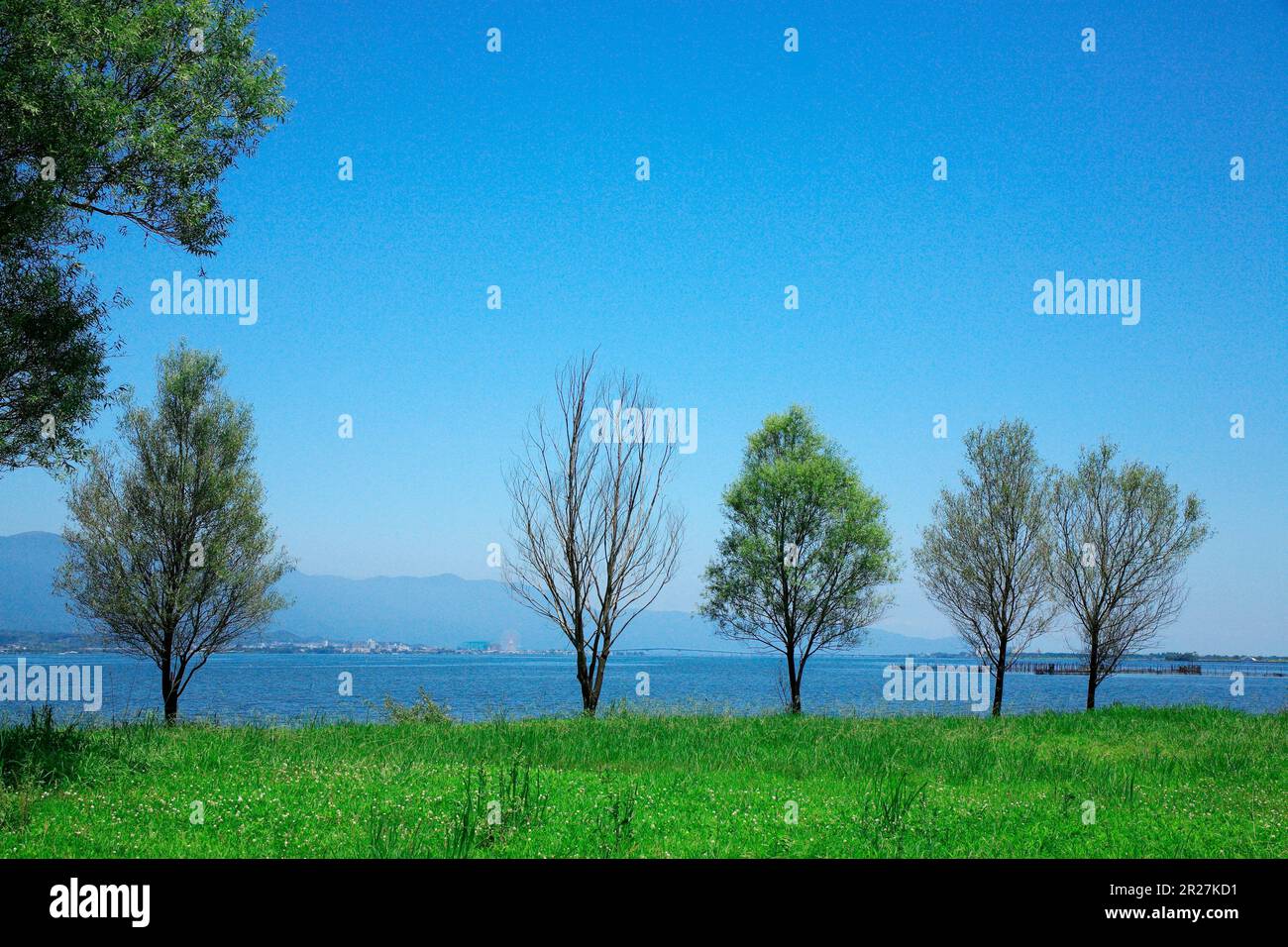 Lake Biwa shore Stock Photo - Alamy