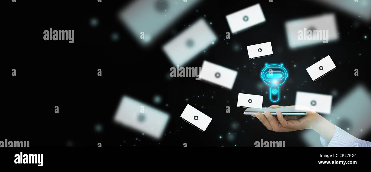 Chatbot creates video concept. VDO clips are produced by generative AI ...