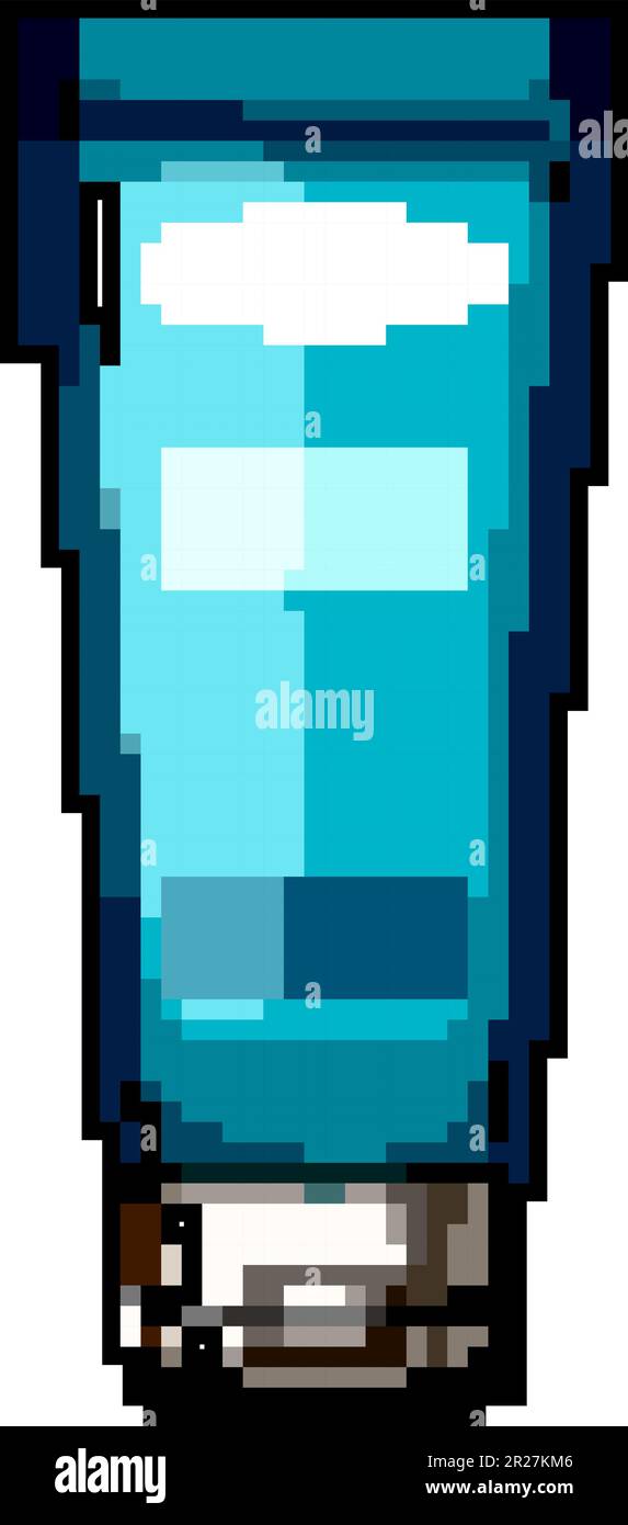 skin hand cream game pixel art vector illustration Stock Vector Image ...