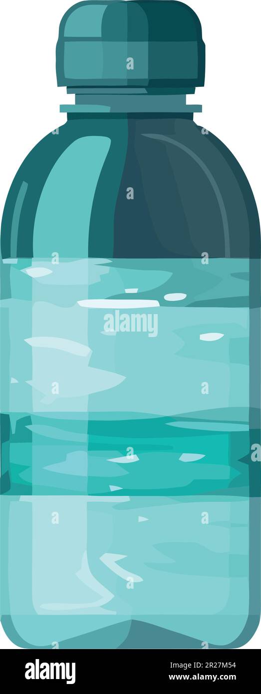 Transparent plastic bottle with purified water icon Stock Vector Image ...