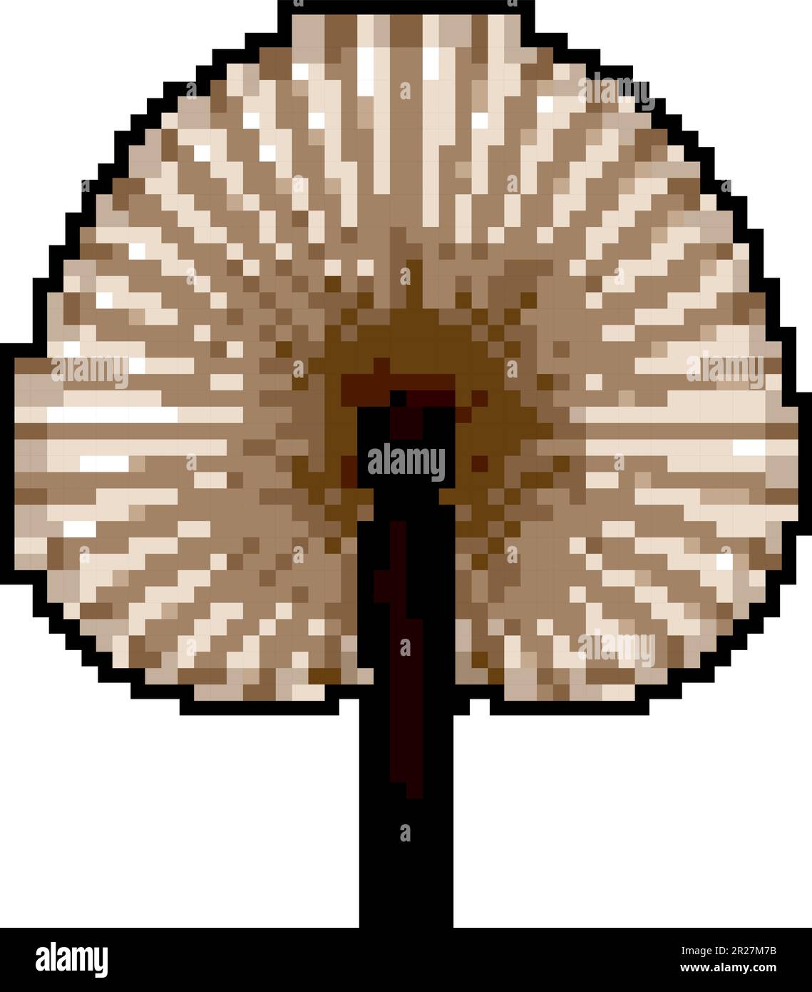 paper hand fan game pixel art vector illustration Stock Vector Image ...