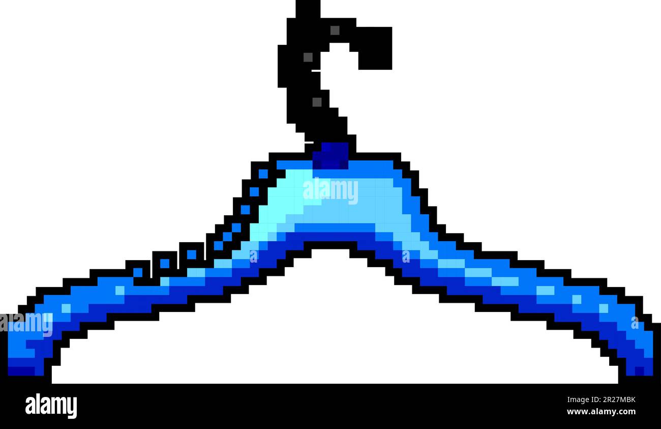 fashion hanger clothes game pixel art vector illustration Stock Vector ...