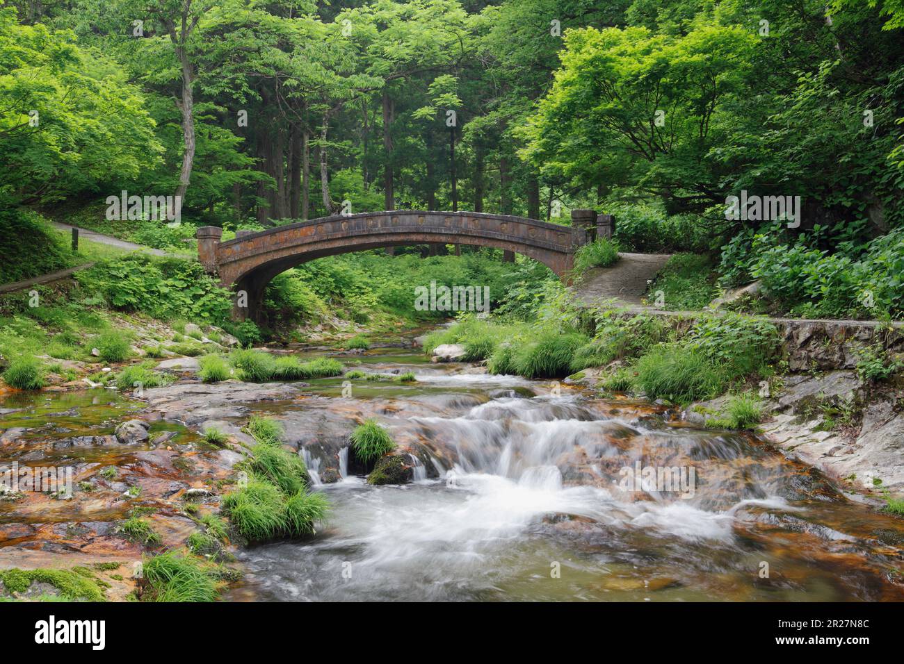 Ginzan Onsen’s Kajika bridge Stock Photo - Alamy