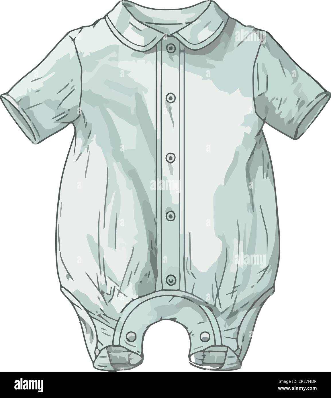 Fashion illustration of a baby bodysuit design Stock Vector Image & Art ...
