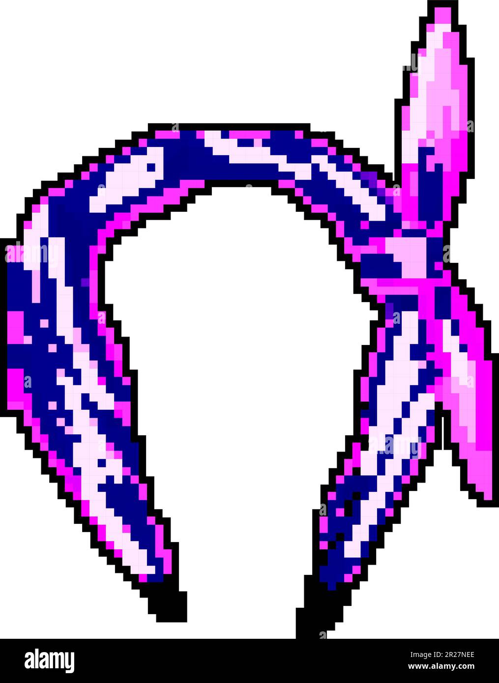 female headband woman game pixel art vector illustration Stock Vector ...