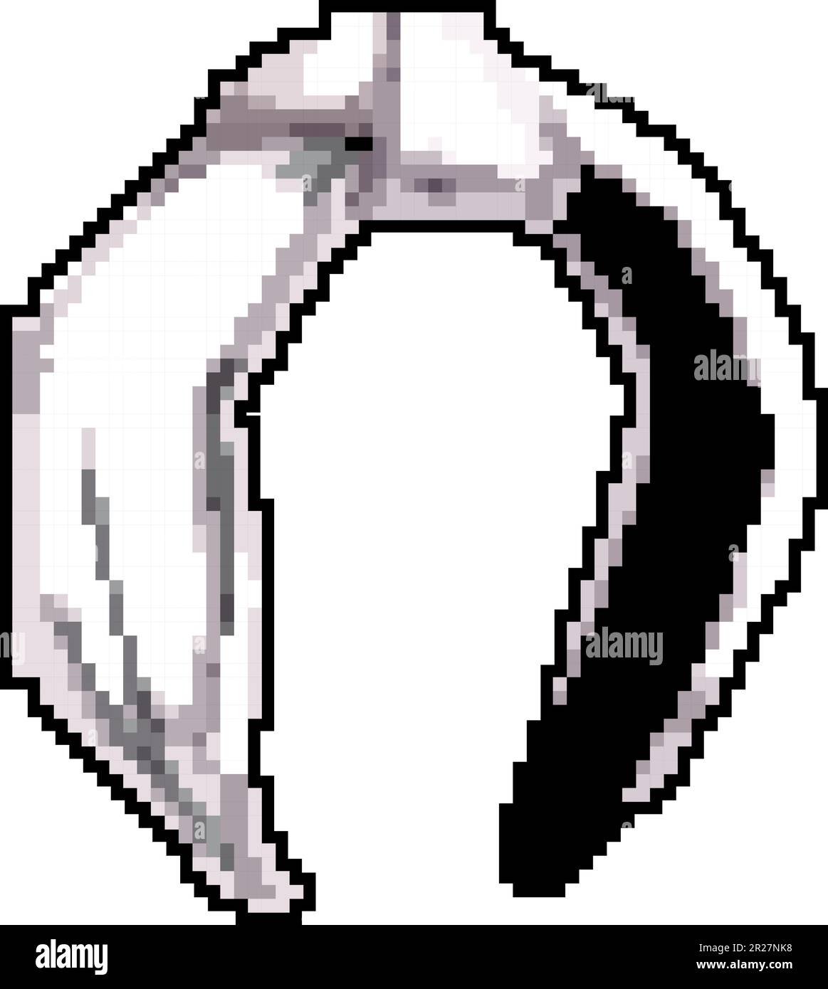 person headband woman game pixel art vector illustration Stock Vector ...