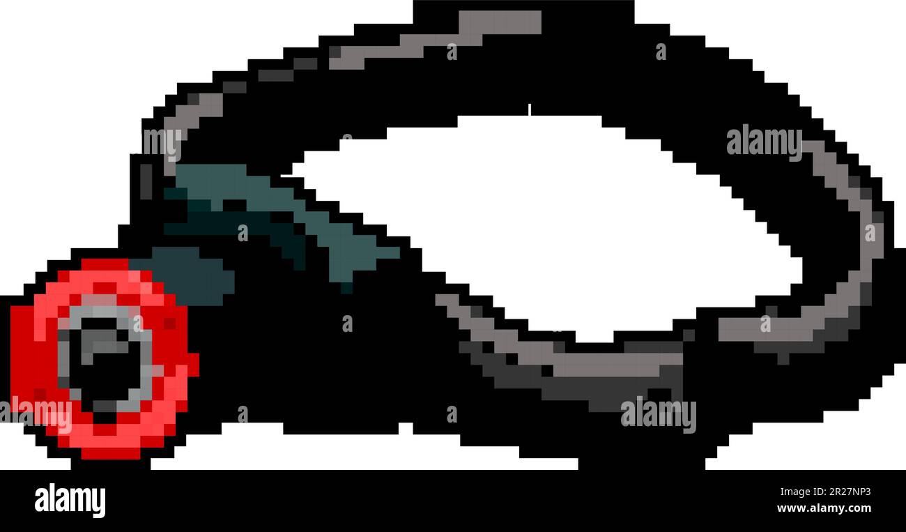 miner headlamp flashlight game pixel art vector illustration Stock ...
