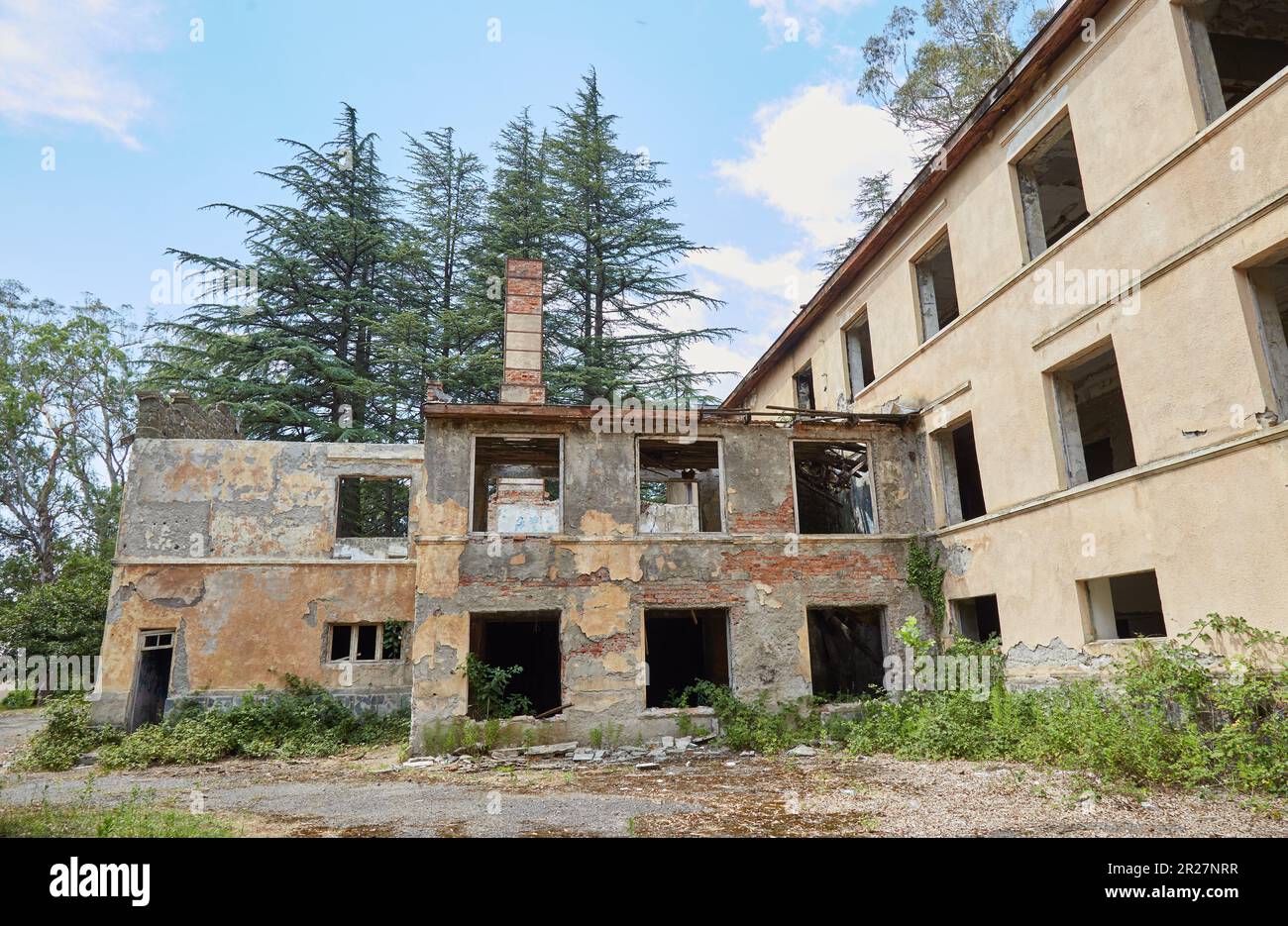 The former Soviet spa town of Tskaltubo in Georgia is now in ruins, and ...