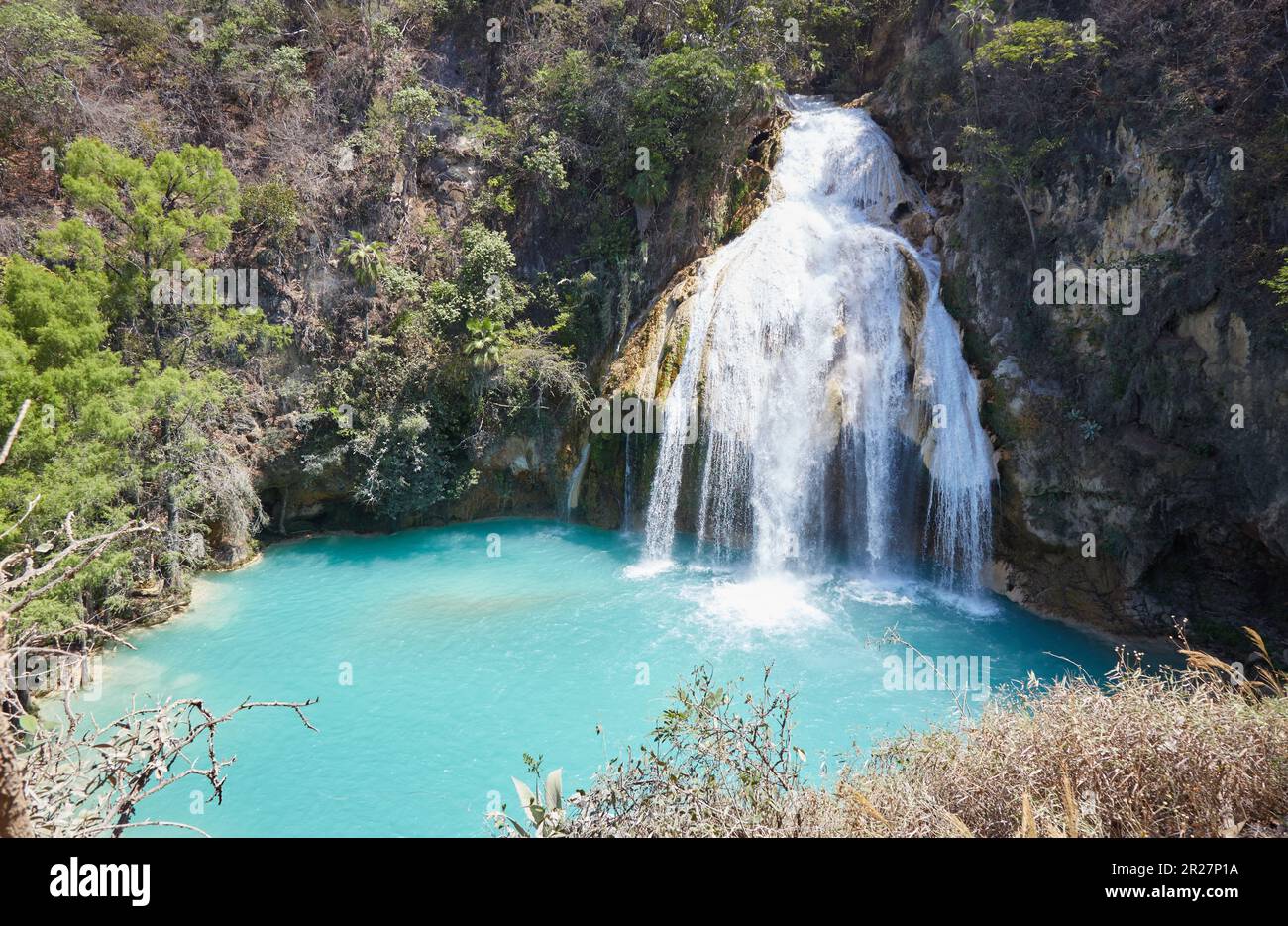El Chiflon is a massive cascading waterfall consisting of multiple ...
