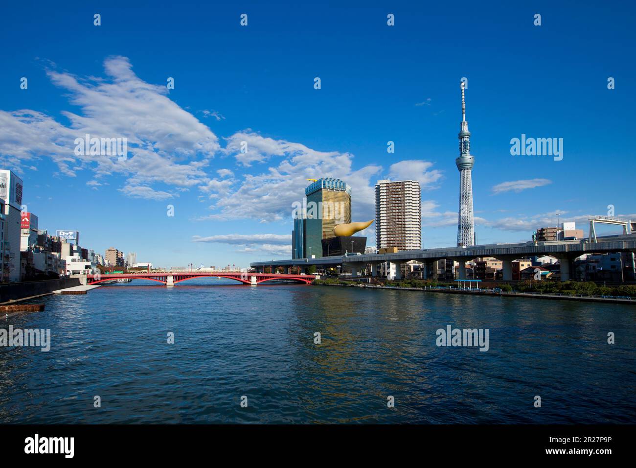 Skytree and Azuma bridge Stock Photo - Alamy