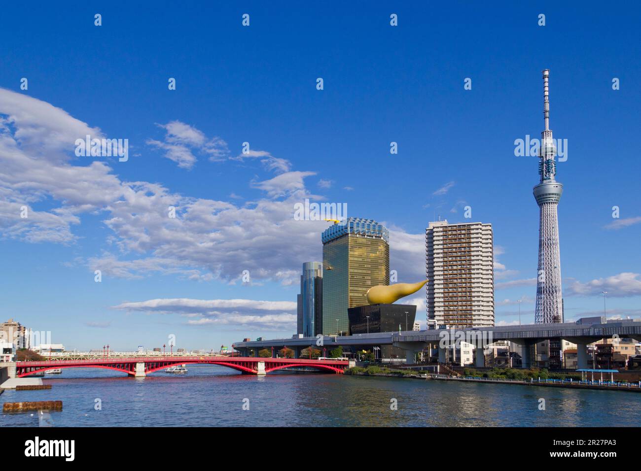 Skytree, Metropolitan Expressway Route 6 Mukojima Line, Sumida River ...