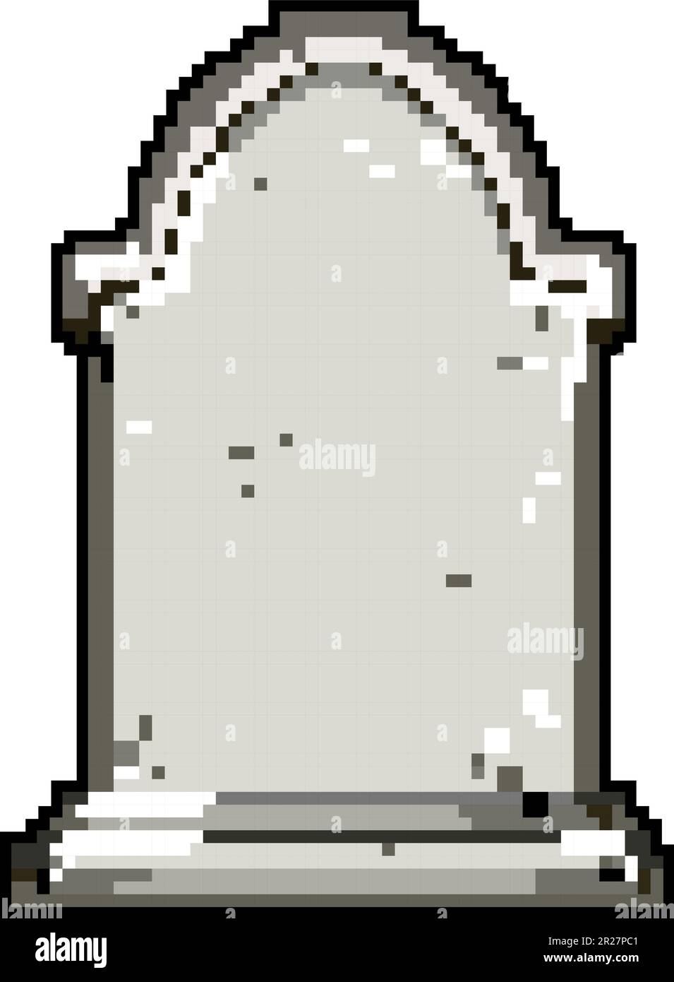 grave headstone game pixel art vector illustration Stock Vector Image ...