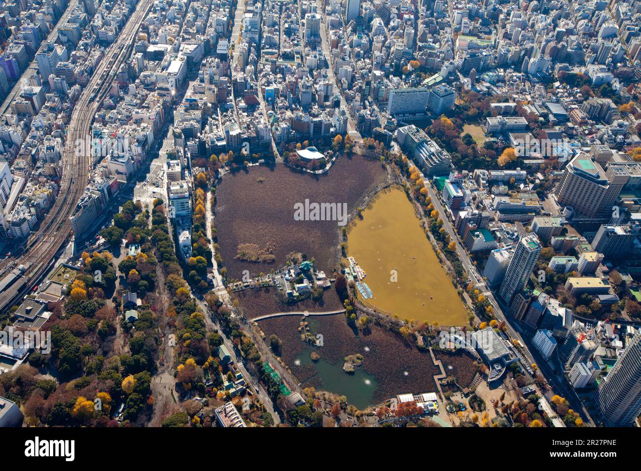 Aerial view of ueno park hi-res stock photography and images - Alamy