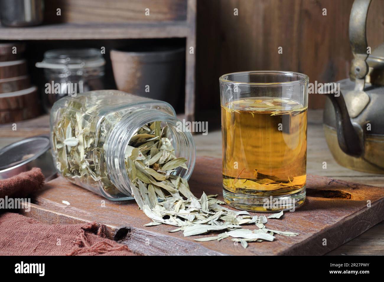 Medication senna dry tea leaf Stock Photo - Alamy
