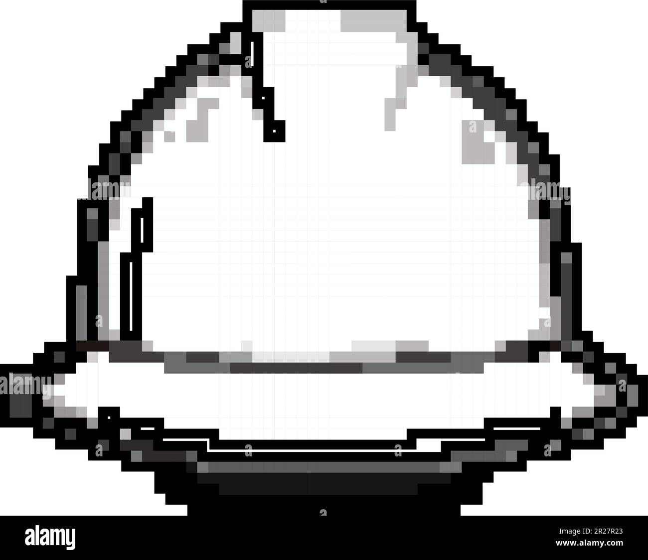 protection helmet builder game pixel art vector illustration Stock ...