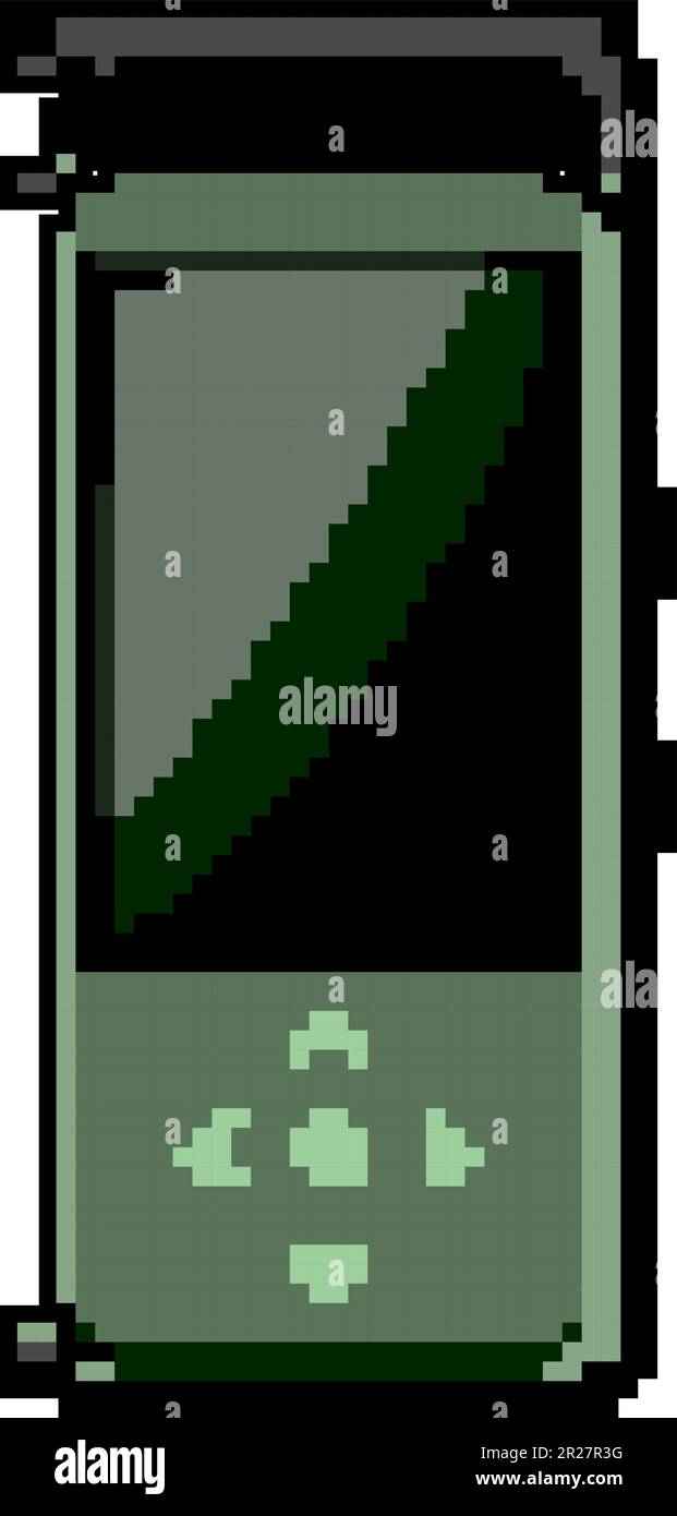 technology hifi mp3 player game pixel art vector illustration Stock ...