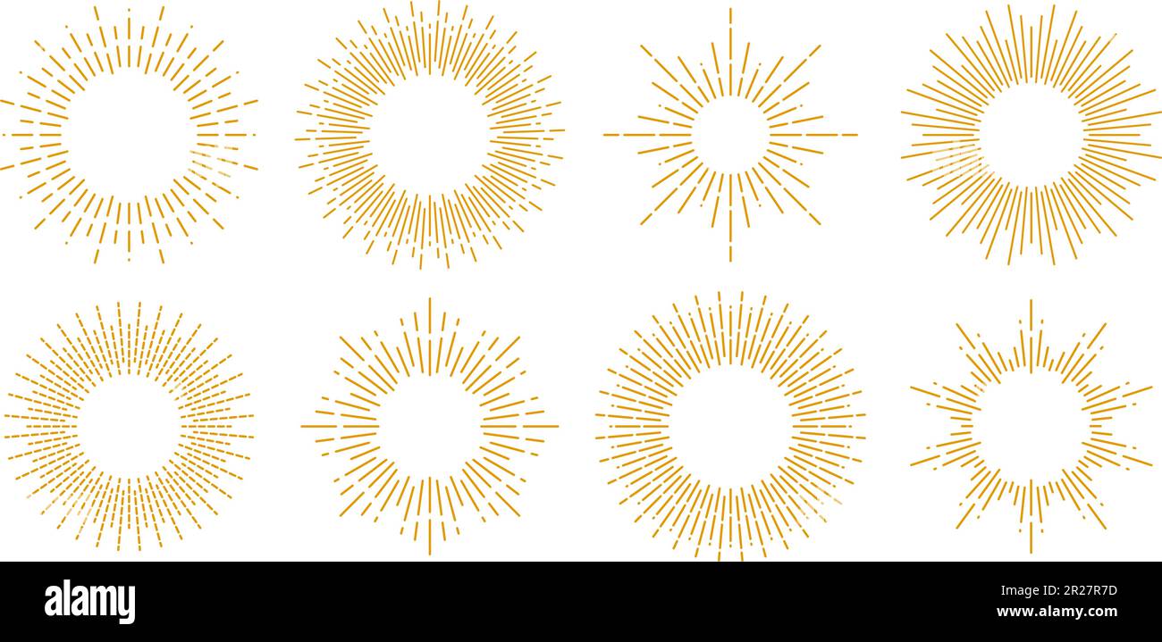 Vector Light Rays Vintage