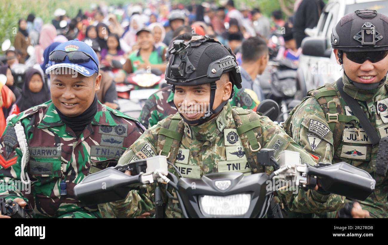 Indonesian Airforce Soldiers are doing preparation and simulation ...