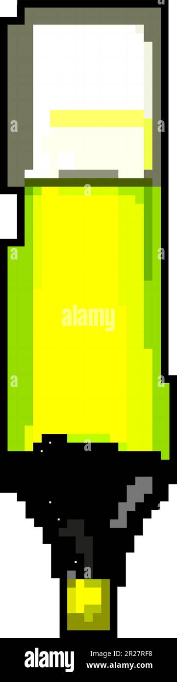 yellow highlighter game pixel art vector illustration Stock Vector ...