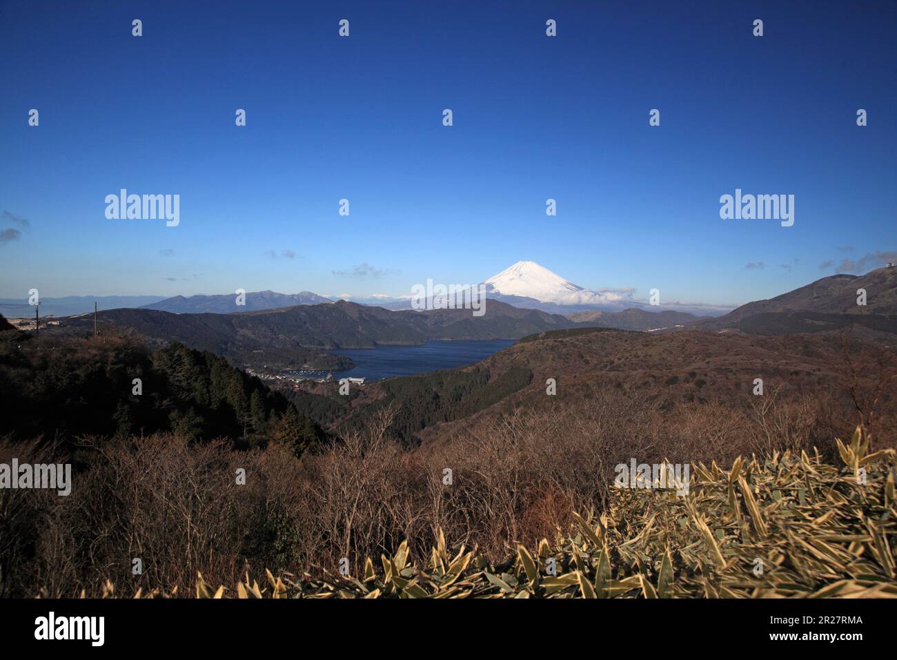 Lake Ashi and Mount Fuji Stock Photo - Alamy