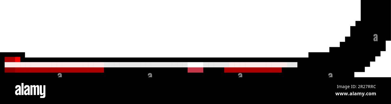 ice hockey stick game pixel art vector illustration Stock Vector Image ...