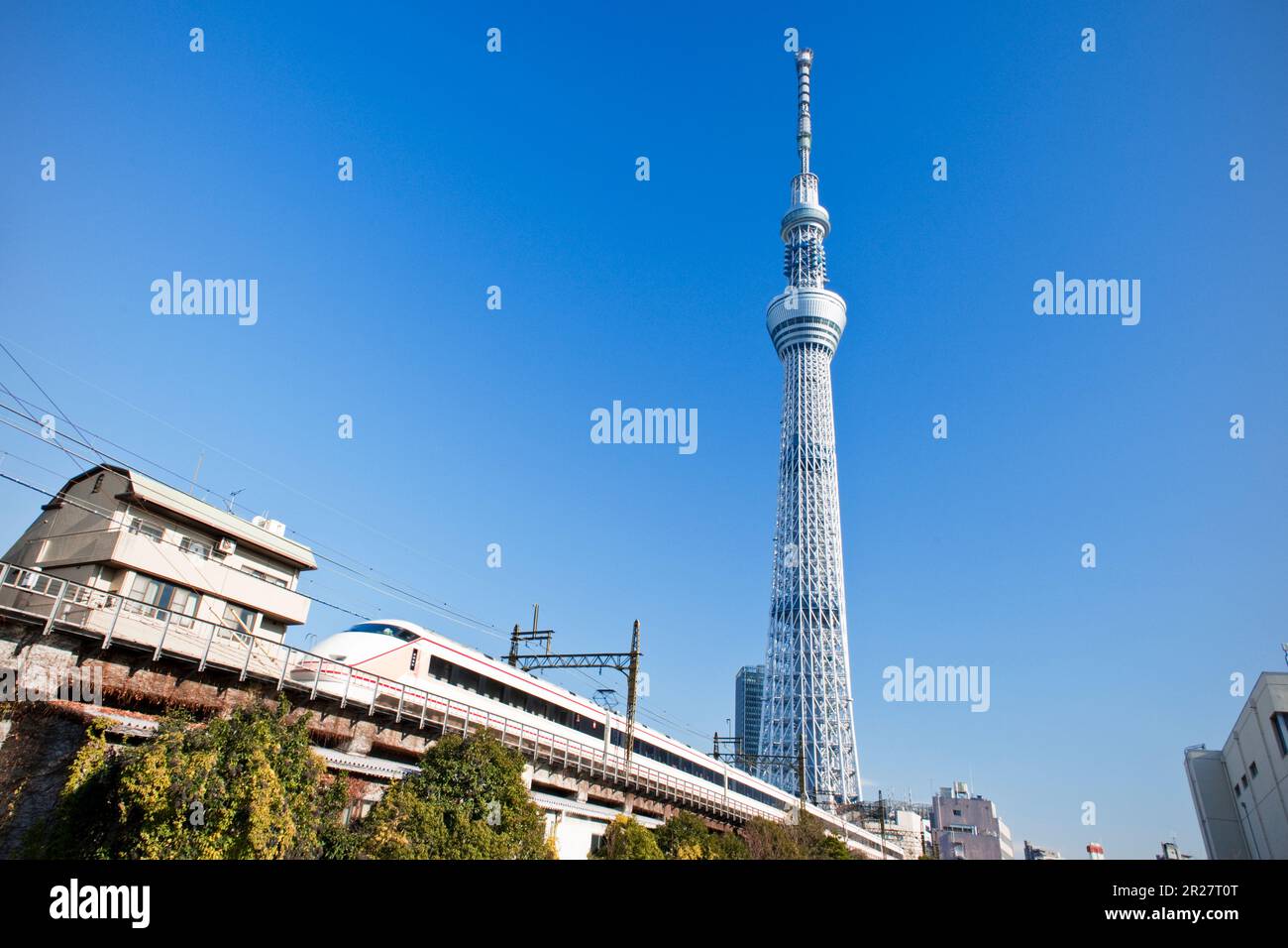 Tokyo sky tree and Tobu isesaki line Stock Photo - Alamy