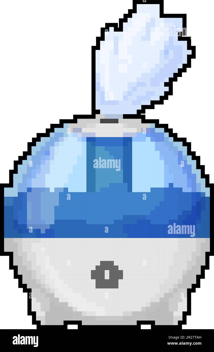 steam humidifier air game pixel art vector illustration Stock Vector ...
