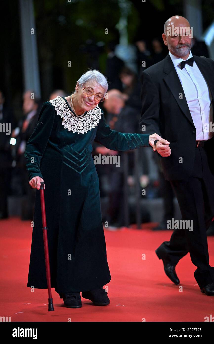 Cannes, France. 17th May, 2023. Judit Elek attends the Le Retour red ...