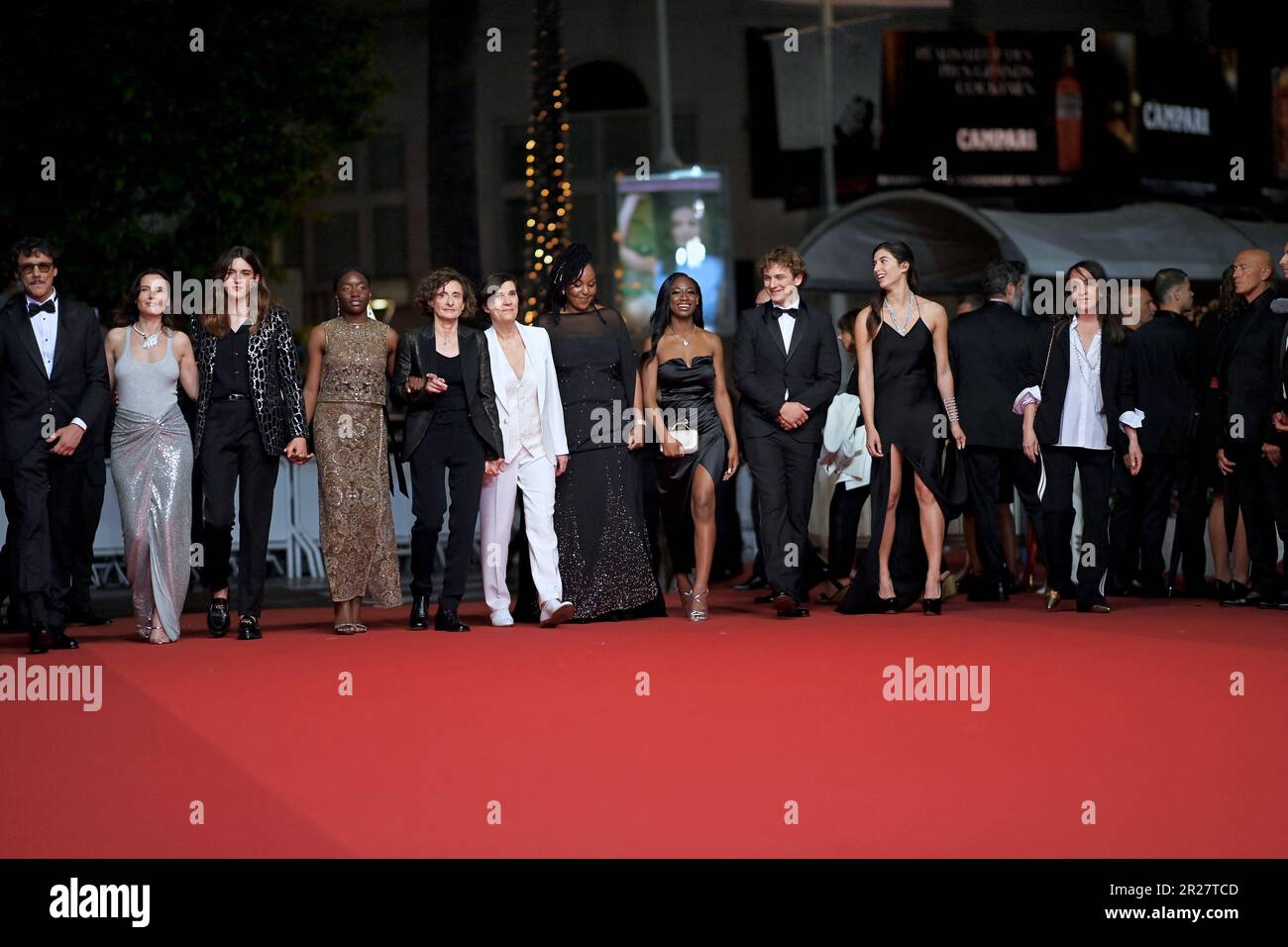 Cannes, France. 17th May, 2023. Cédric Appietto, Virginie Ledoyen ...