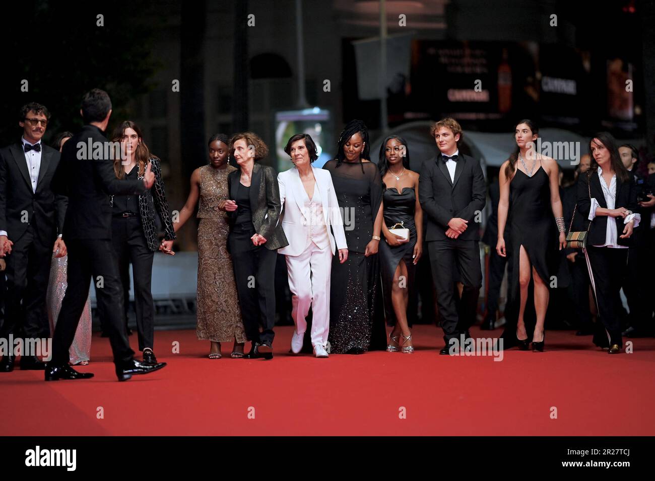 Cannes, France. 17th May, 2023. Cédric Appietto, Virginie Ledoyen ...