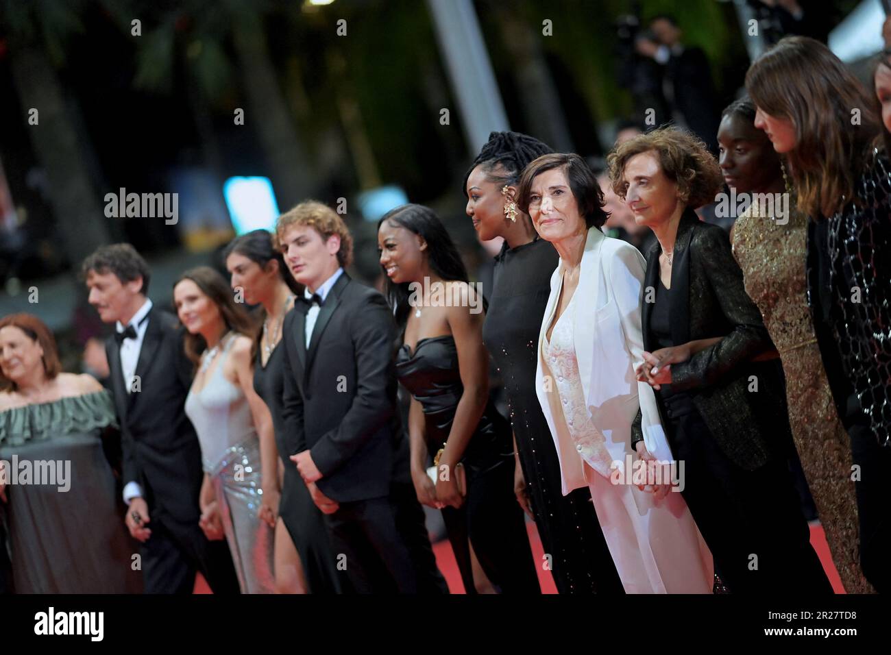 Cannes, France. 17th May, 2023. Cédric Appietto, Virginie Ledoyen ...