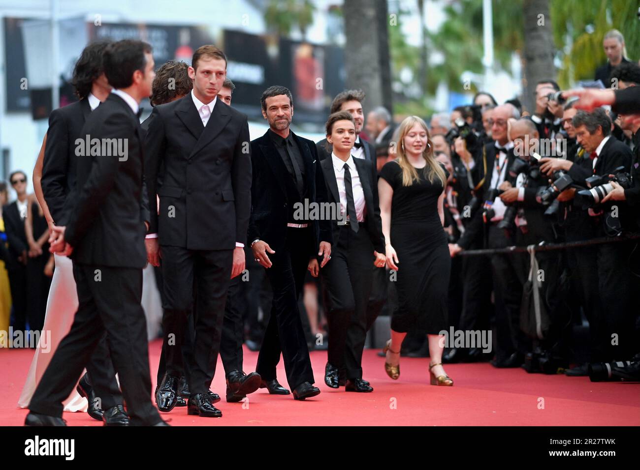 Cannes, France. 17th May, 2023. Billie Blain, Romain Duris, Director ...