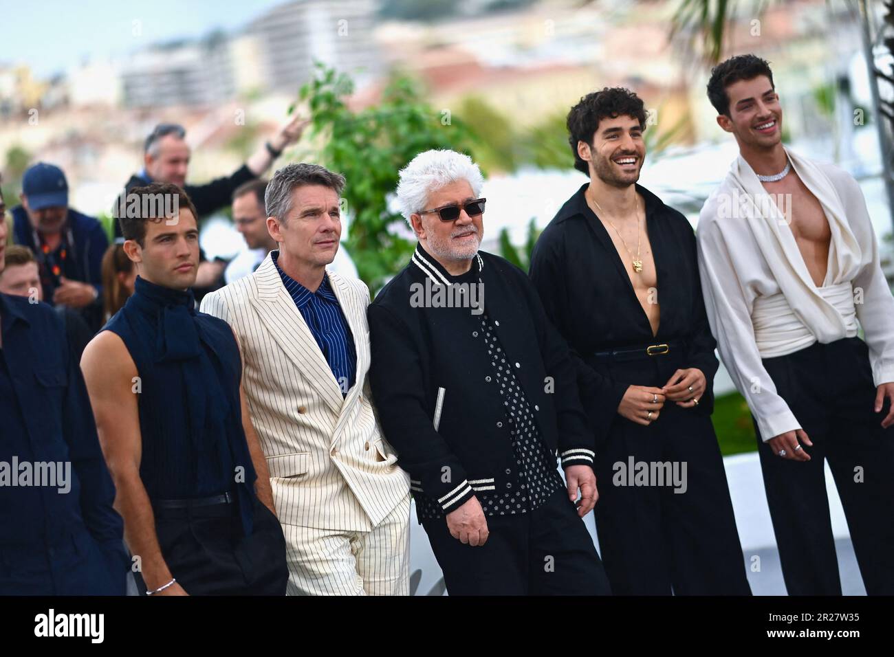 Cannes, France. 17th May, 2023. George Steane, Jason Fernández, Ethan ...