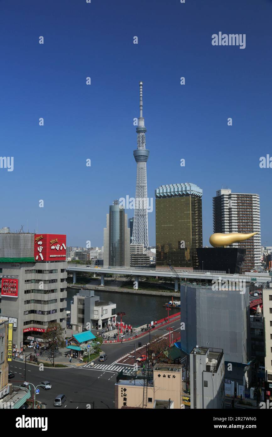 View of Sky Tree direction from Asakusa Stock Photo - Alamy