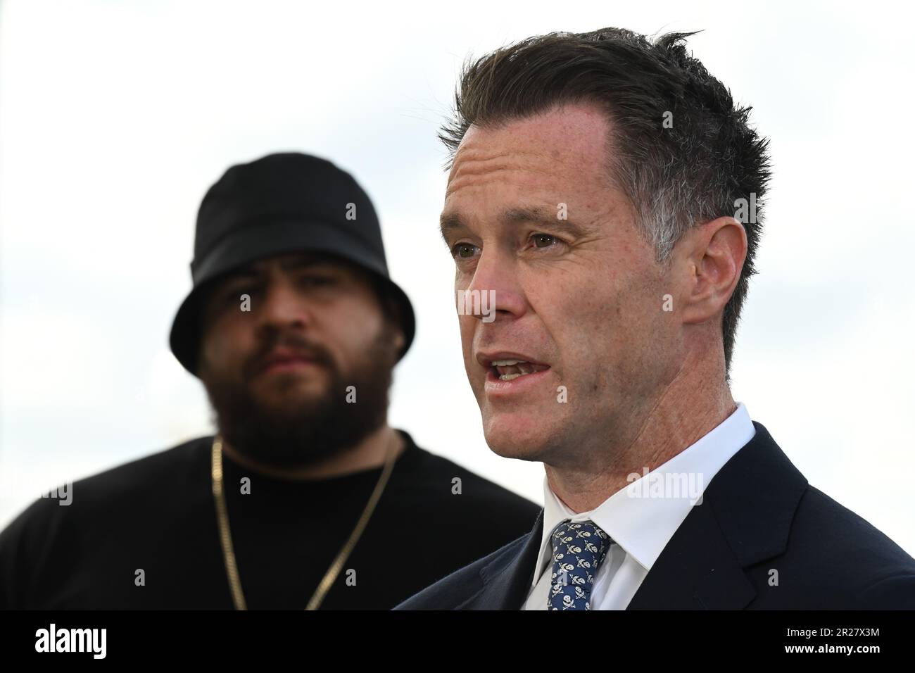 Sydney, Australia, May 18, 2023. NSW Premier Chris Minns (right) with ...
