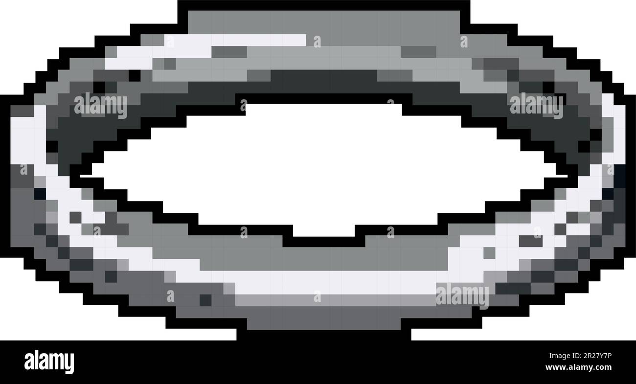 ring jewelry luxury game pixel art vector illustration Stock Vector ...