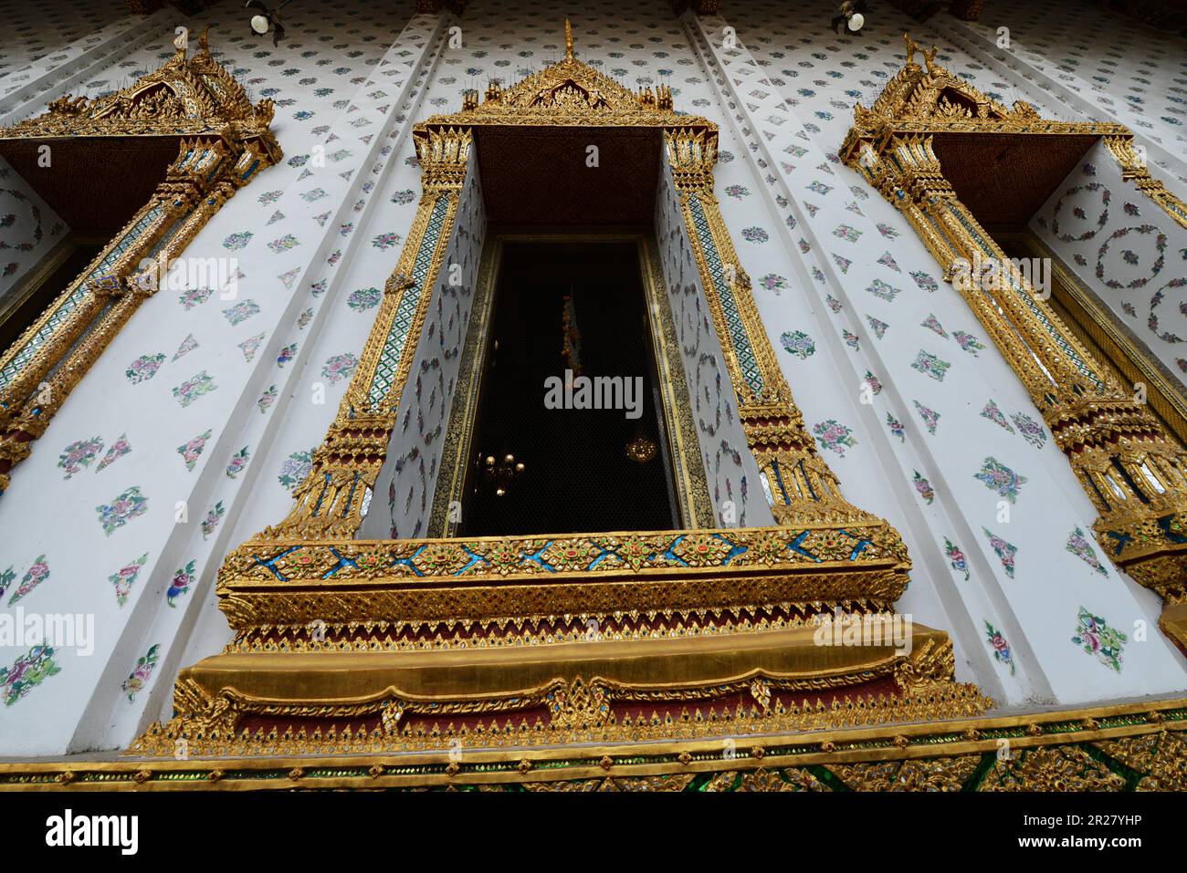 Windows of the Ordination hall at Wat Arun ( Temple of Dawn ) in ...