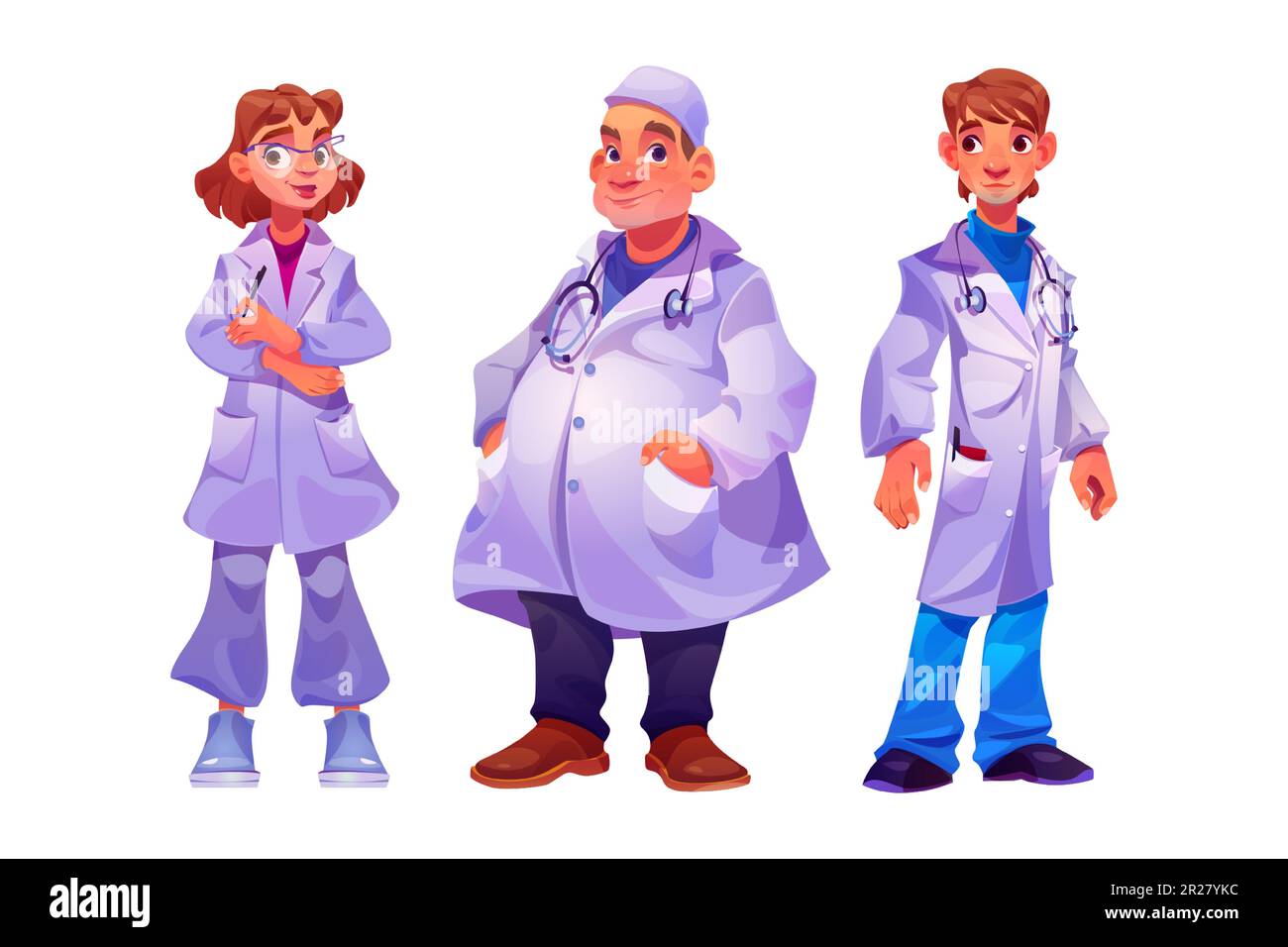 Doctor cartoon uniform hi-res stock photography and images - Alamy