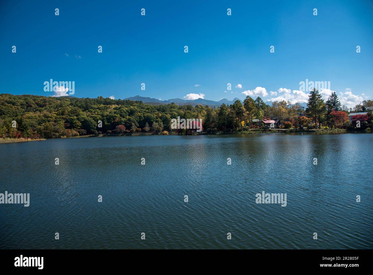 Lake Tateshinako and Mt Yatsugatake mountains Stock Photo - Alamy