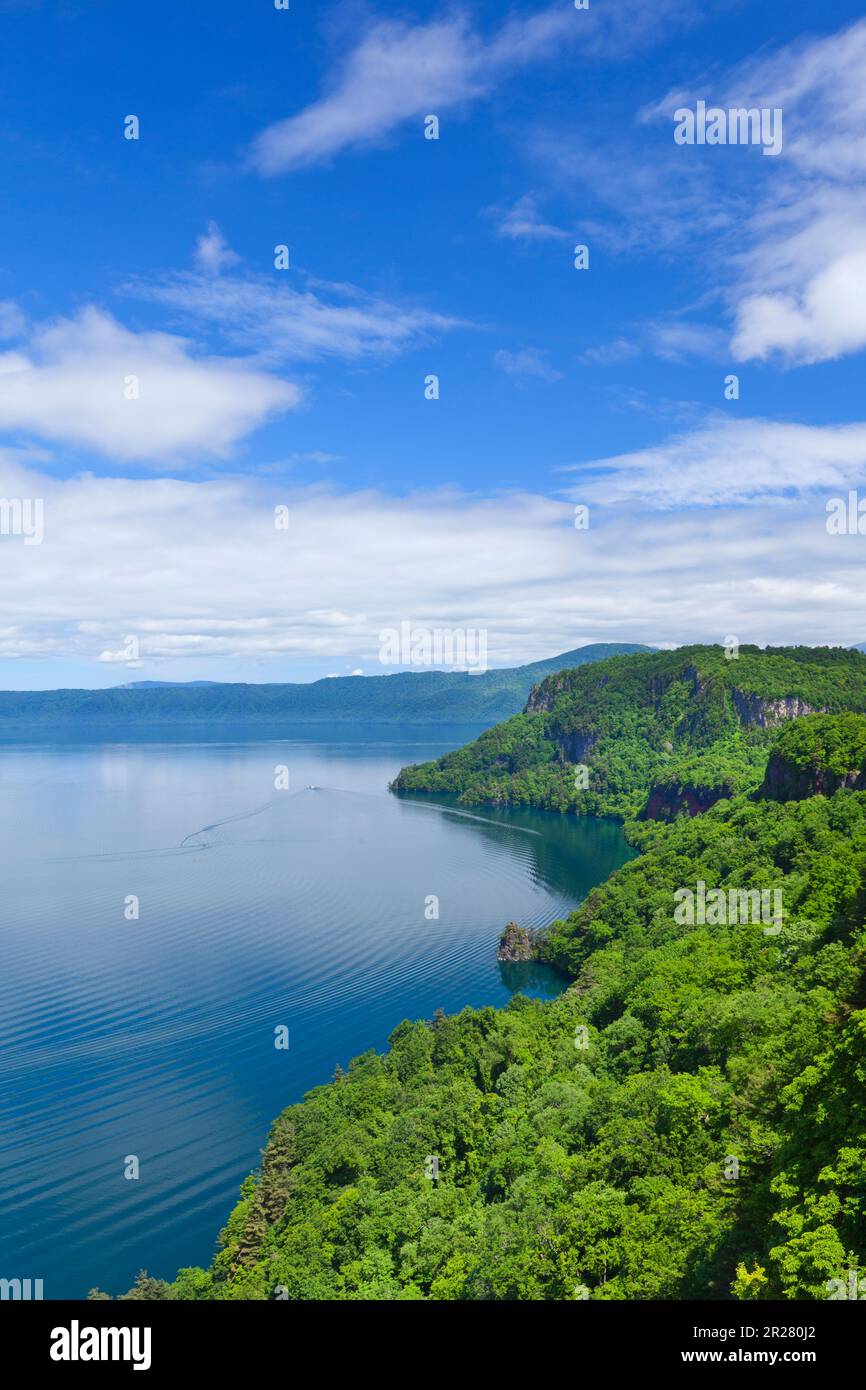 Lake Towada seen from Kankodai Stock Photo - Alamy