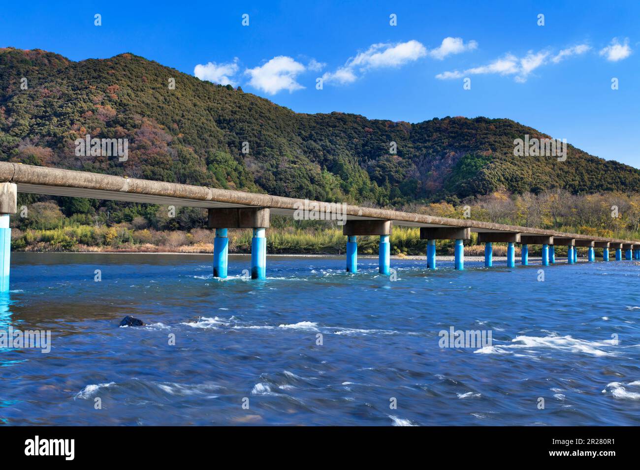 Shimanto river and Sadano Chinkabashi Stock Photo - Alamy
