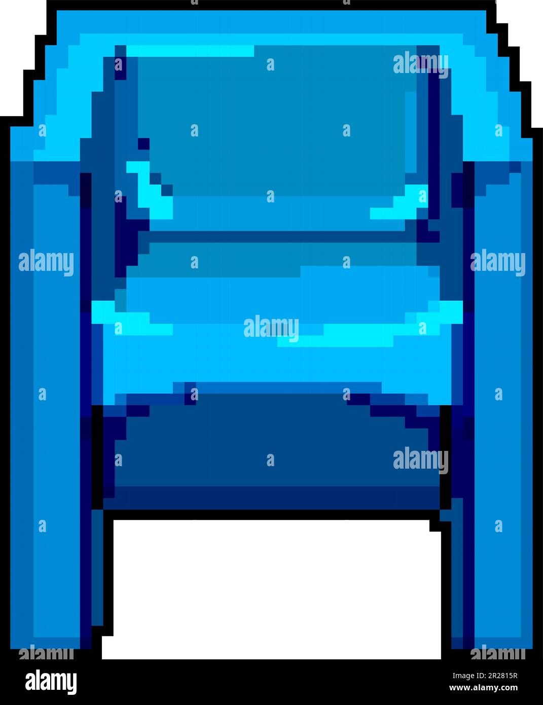 childhood kid chair game pixel art vector illustration Stock Vector ...