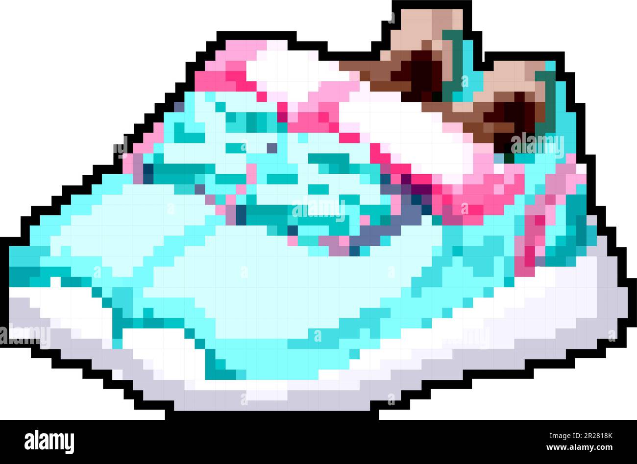 fashion kid shoes game pixel art vector illustration Stock Vector Image ...